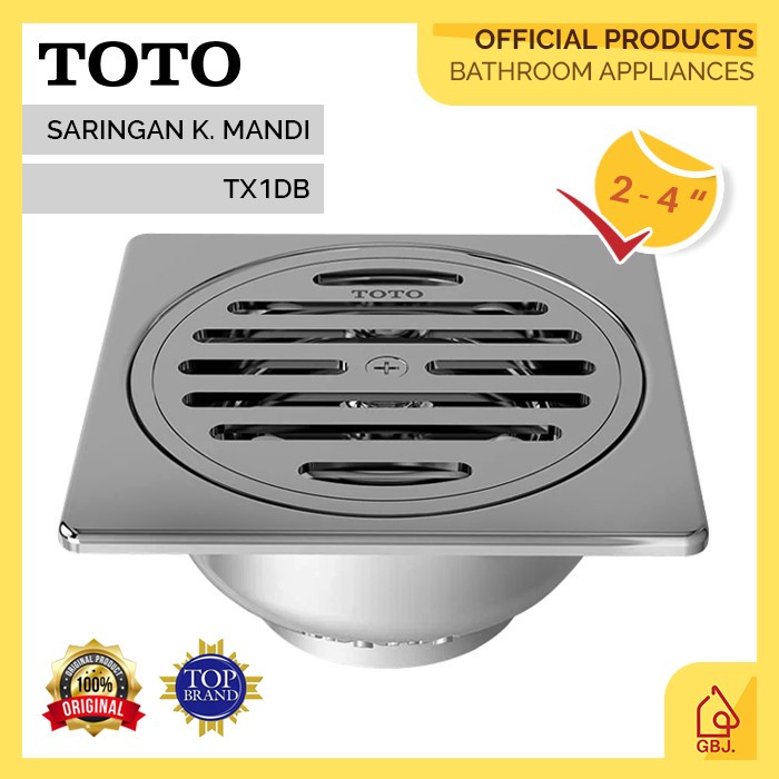 Jual SARINGAN KAMAR MANDI TOTO TX1DB / FLOOR DRAIN / SARINGAN GOT | Shopee Indonesia