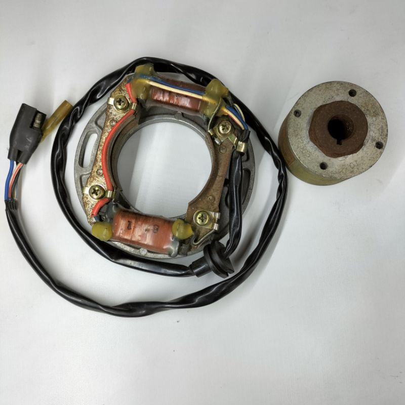 Jual PENGAPIAN KAWASAKI KX125 ROTOR STATOR KX 125 MAGNIT SPUL ORIGINAL ...