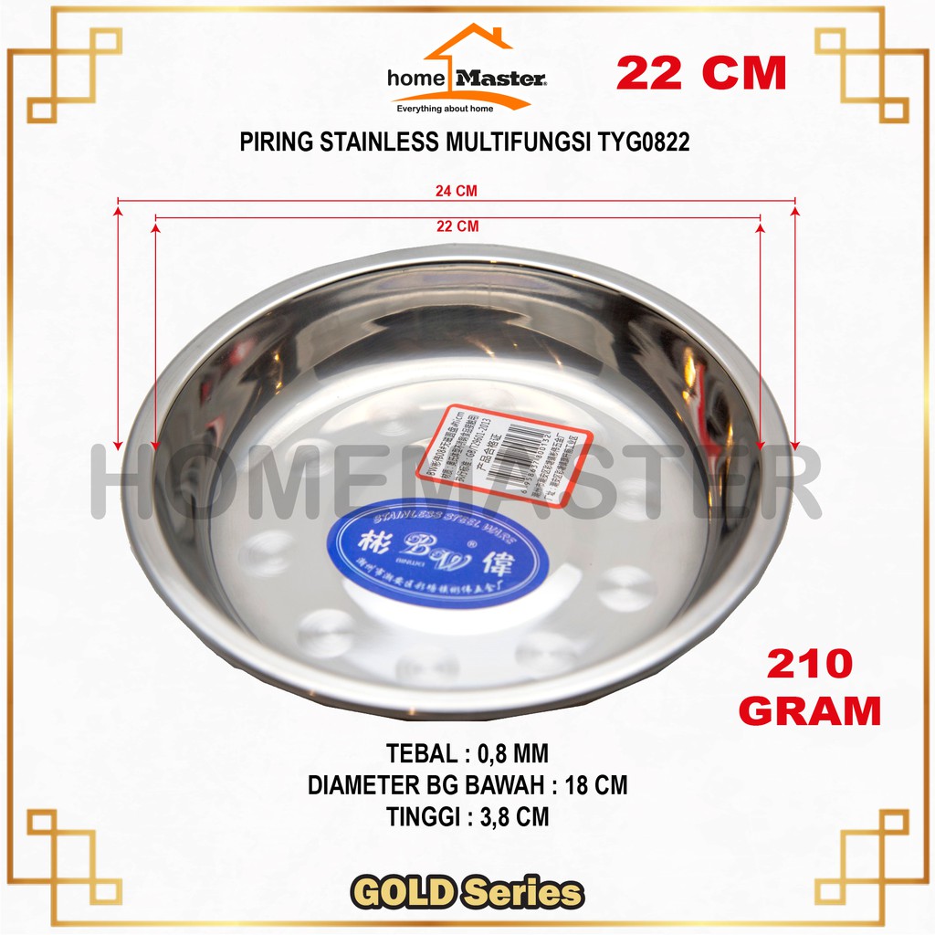 Jual HomeMaster Piring/Plate/Wadah Stainless Multifungsi/Multifunction ...