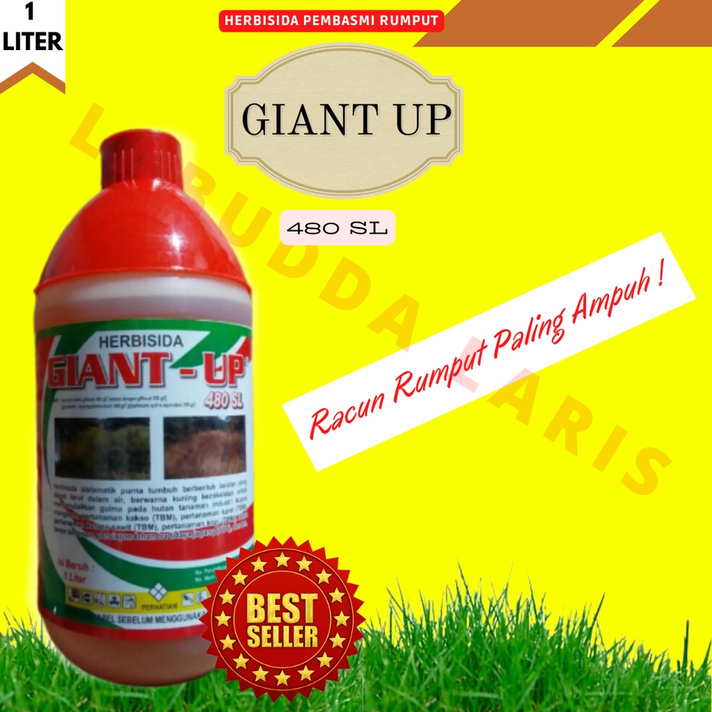 Jual Jual Giant Up Herbisida Rumput 1 Liter Obat Pembasmi Rumput Racun ...