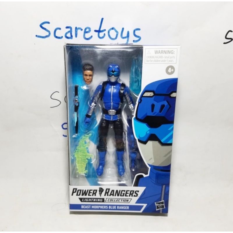 Jual Lightning Collection Power Rangers Beast Morpher Blue Sentai ...