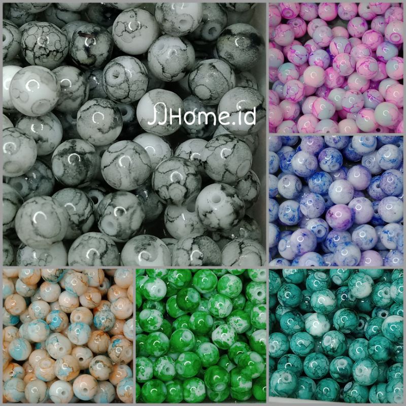 Jual [Etalase 1] 100grm Mutiara Marble Marmer Manik, Monte, Gelang ...