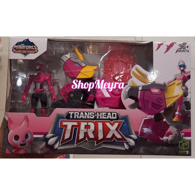Jual Miniforce Super Dino Power Trans-Head Trix | Shopee Indonesia
