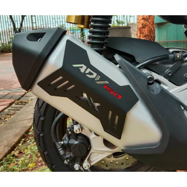 Jual honda adv 150 160 Knalpot cover - Morvell muffler cover - garnish ...