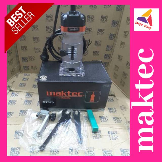 Jual MESIN ROUTER TRIMMER KAYU 6 MM Maktec MT370 | Shopee Indonesia