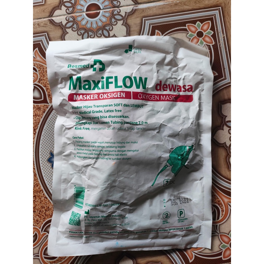 Jual Masker Oksigen Maxiflow Dewasa Dan Anak | Shopee Indonesia
