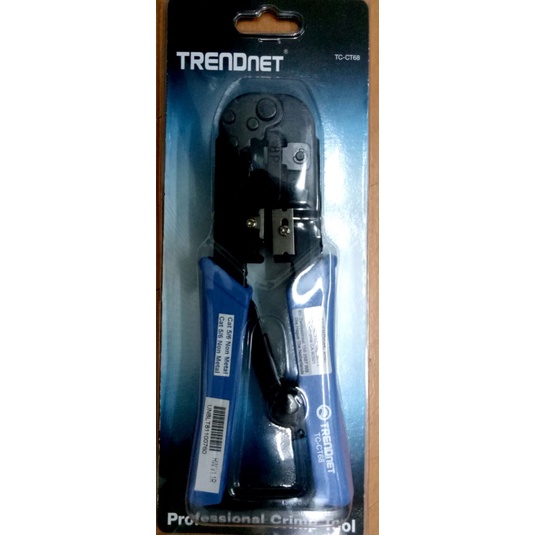 Jual TANG CRIMPING TRENDNET TC-CT68 Cat 5 Cat 6 RJ45 RJ11 CUT STRIP LAN ...