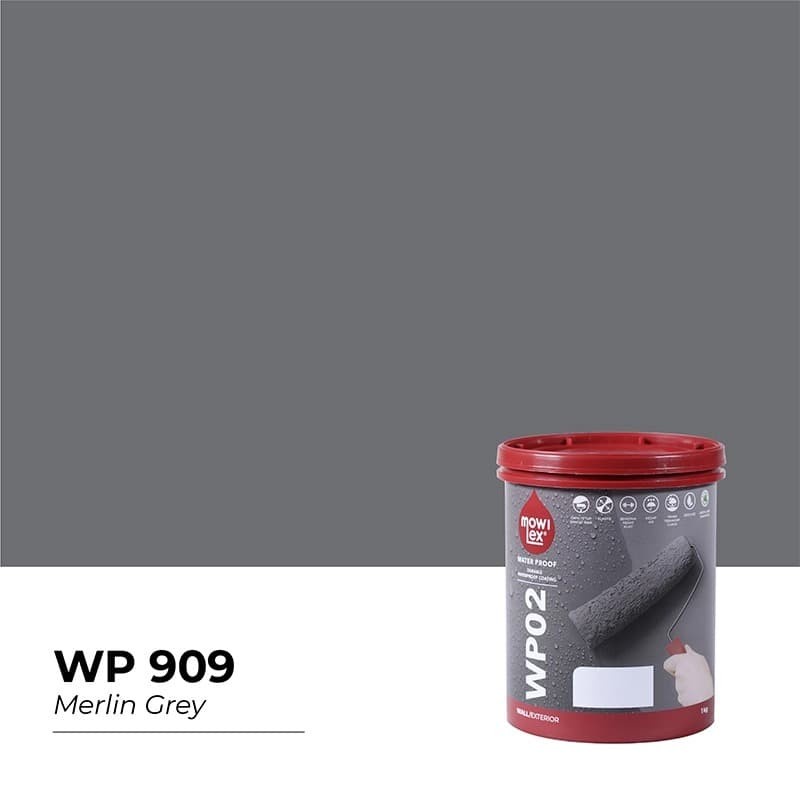 Jual Cat Pelapis Anti Bocor MOWILEX Waterproof WP02 909 Merlin Grey 1kg ...