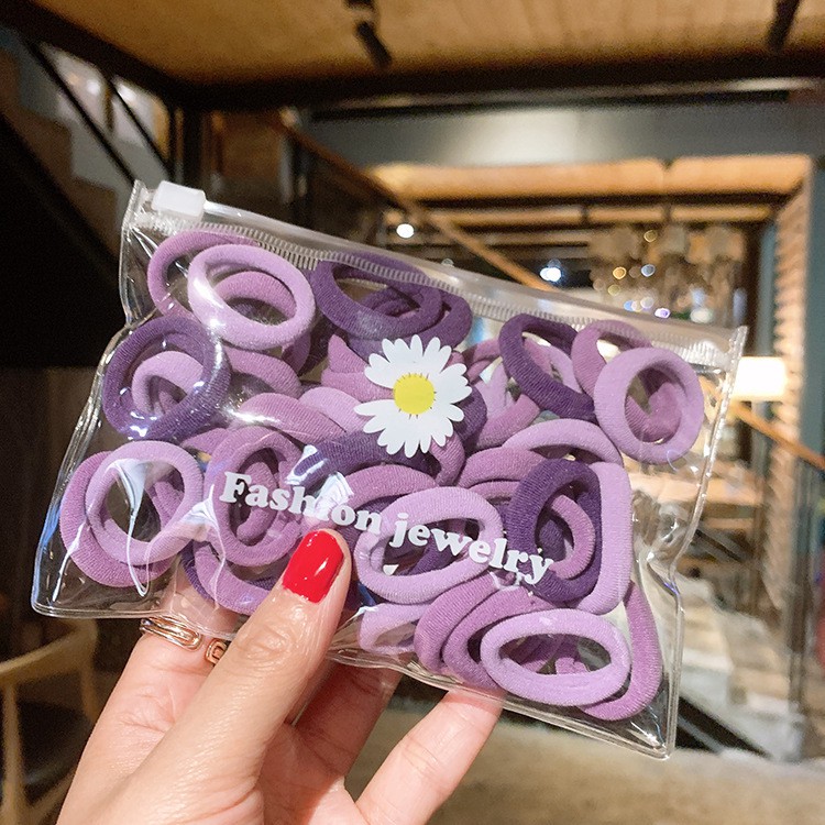 Jual ( 50 Pcs ) IKAT KARET RAMBUT DONUT / IKAT KARET RAMBUT KOREA ...