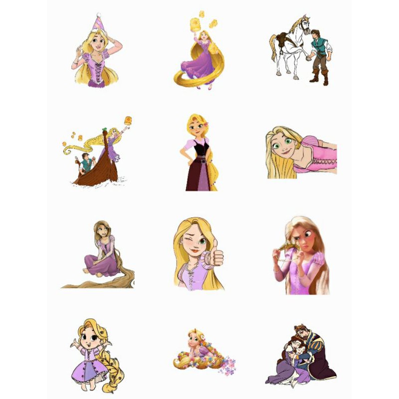 Jual STIKER DISNEY TANGLED RAPUNZEL 35 PCS | Shopee Indonesia