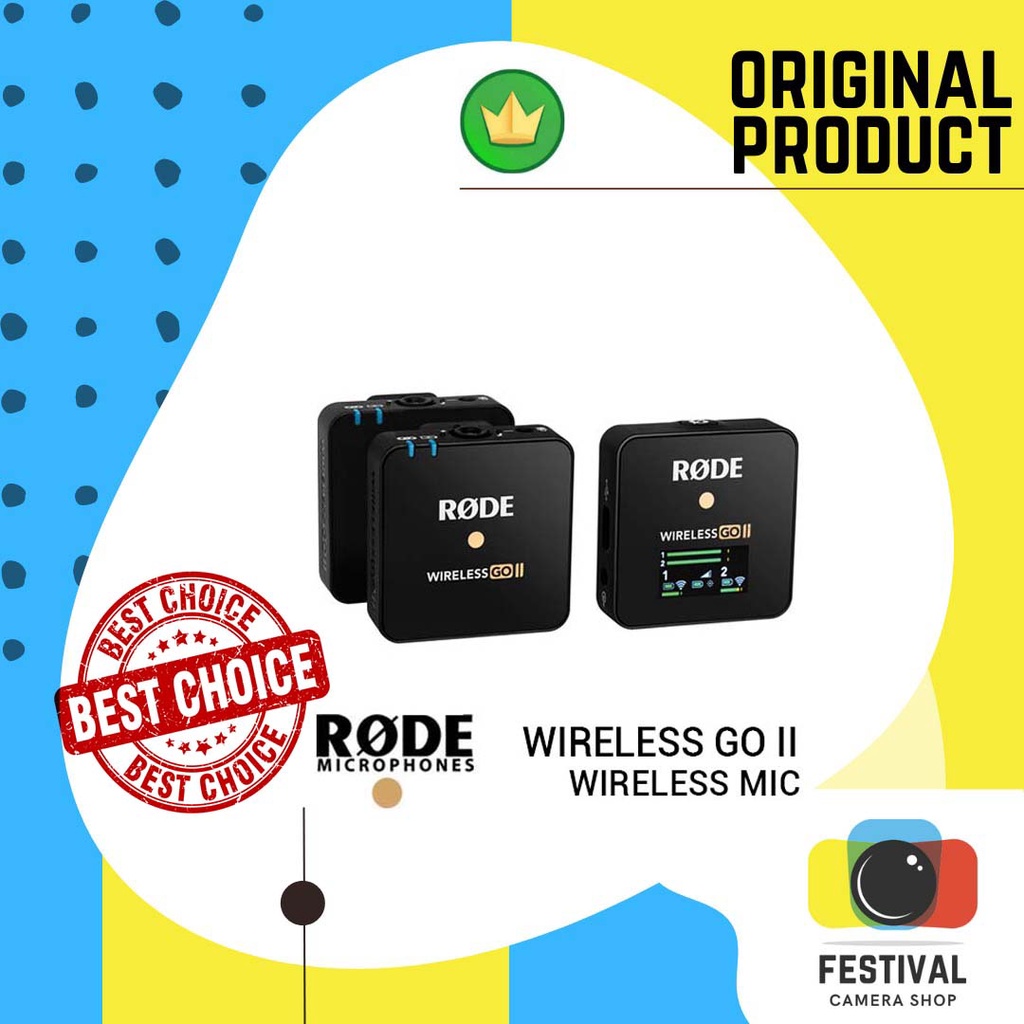 Jual Rode Wireless GO II Dual Channel Wireless Microphone System | Shopee Indonesia