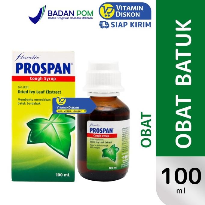 Jual ORIGINAL PROSPAN COUGH SYRUP BPOM 100 ML OBAT BATUK SYRUP HERBAL ...