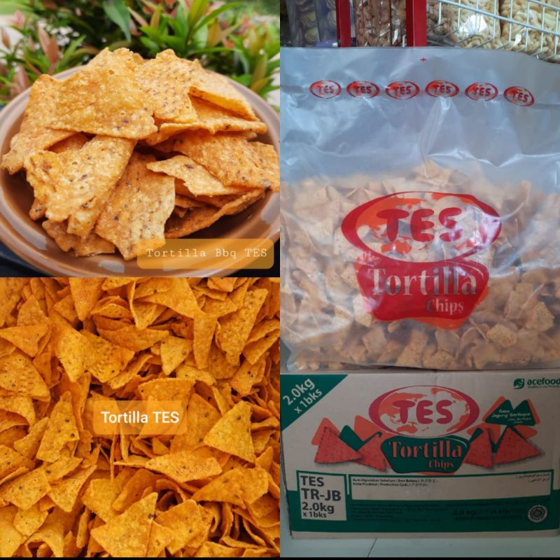 Jual snack Tortila TES kemasan 250gr snack kilaon | Shopee Indonesia