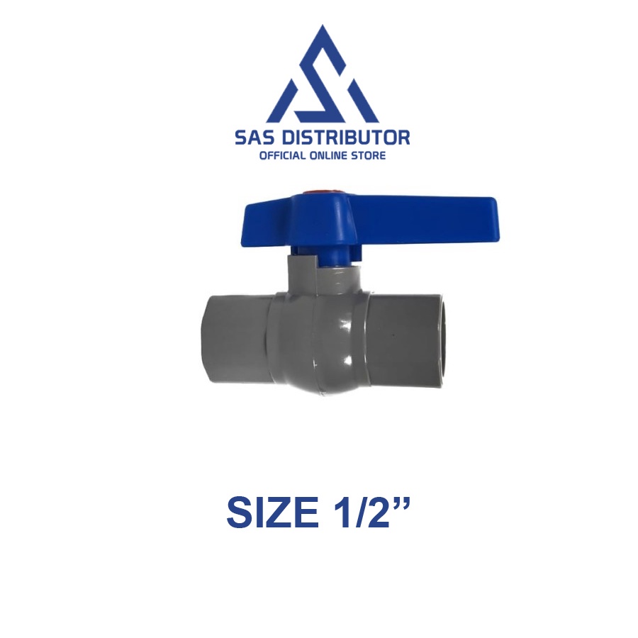 Jual STOP KRAN 1/2" inch PVC FRAP / Ball Valve 1/2 inch PVC / STOP KRAN ...