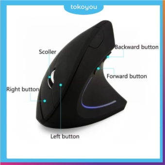 Jual Mouse Gaming Premium Vertical Ergonomics Mouse Wireless | Shopee ...
