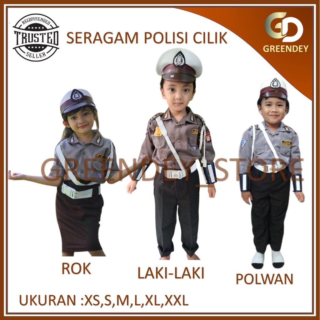Jual Promo Baju Seragam Polisi Anak Laki Laki Setelan Profesi Polisi ...