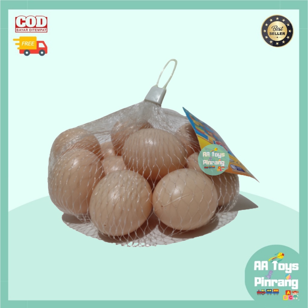 Jual TELUR MAINAN ANAK / MAINAN TELUR-TELUR 12PCS | Shopee Indonesia