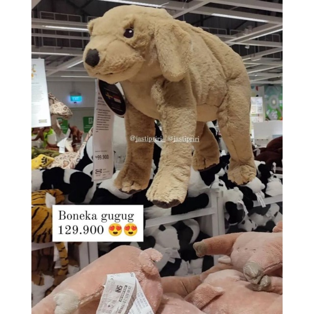 Jual IKEA Gosig Boneka Anjing Golden Retriever Dog Soft Toy Boneka ...