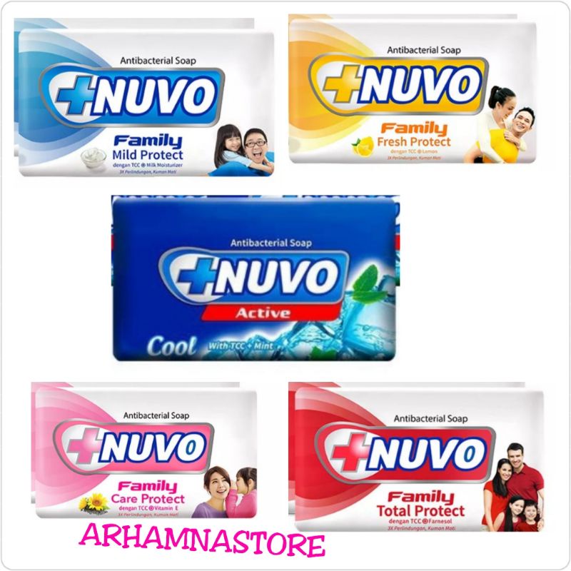 Jual Nuvo Bar Soap Active Cool 76gram/Total Protect 110g | Shopee Indonesia