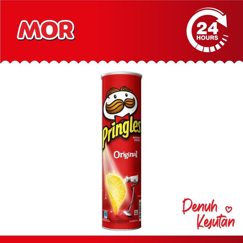 Jual PRINGLES Original Keripik Kentang Asin Can 107 gr | Shopee Indonesia