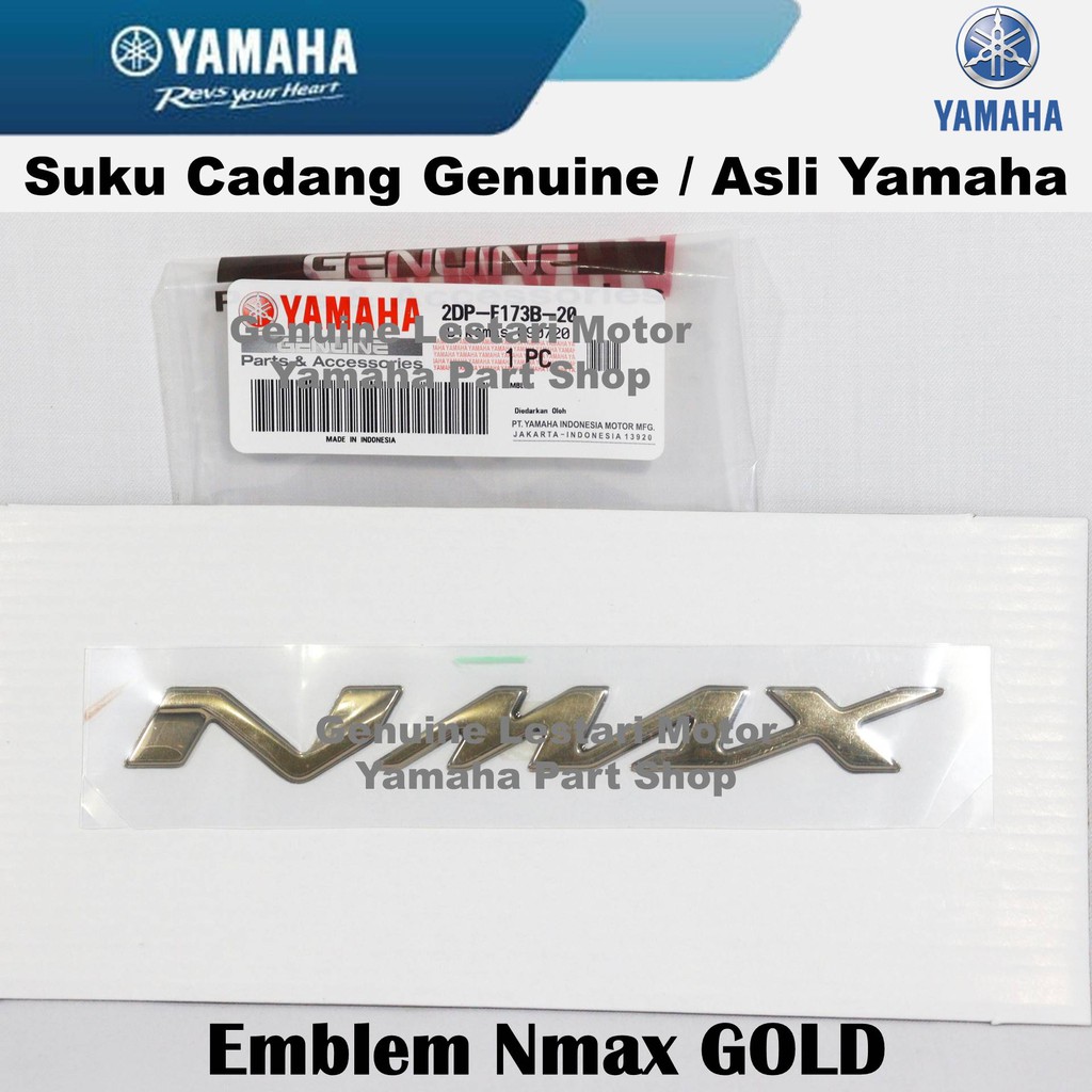 Jual Emblem Timbul Logo Gold Motor Nmax N Max Asli Yamaha Surabaya ...