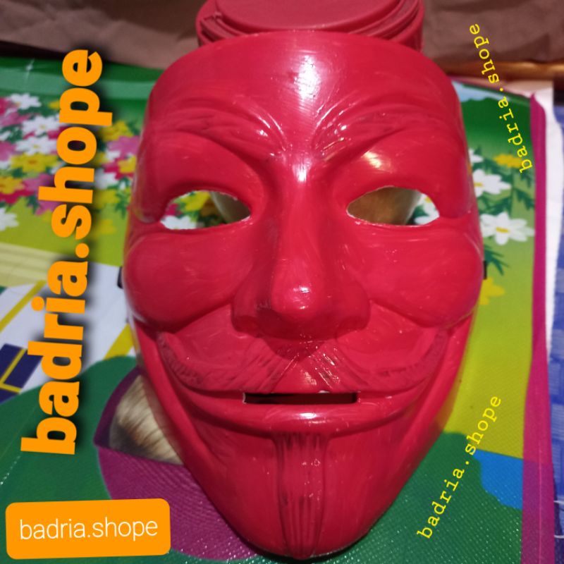 Jual topeng merah metalik varian baru limited edition | Shopee Indonesia