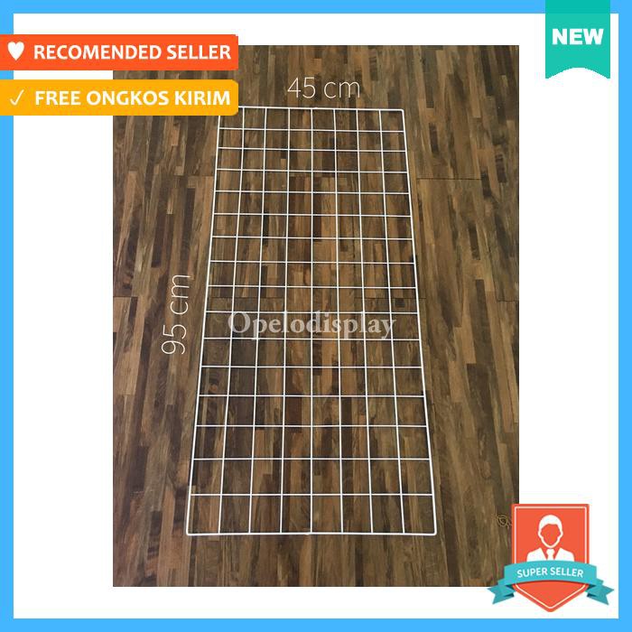 Jual Ram jaring kotak dinding 45 cm x 95 cm / gantungan aksesoris ...