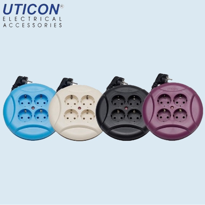 Jual Uticon St-148cr Cable Roll Ufo 4m Stop Kontak Kabel Gulung 4 Meter ...