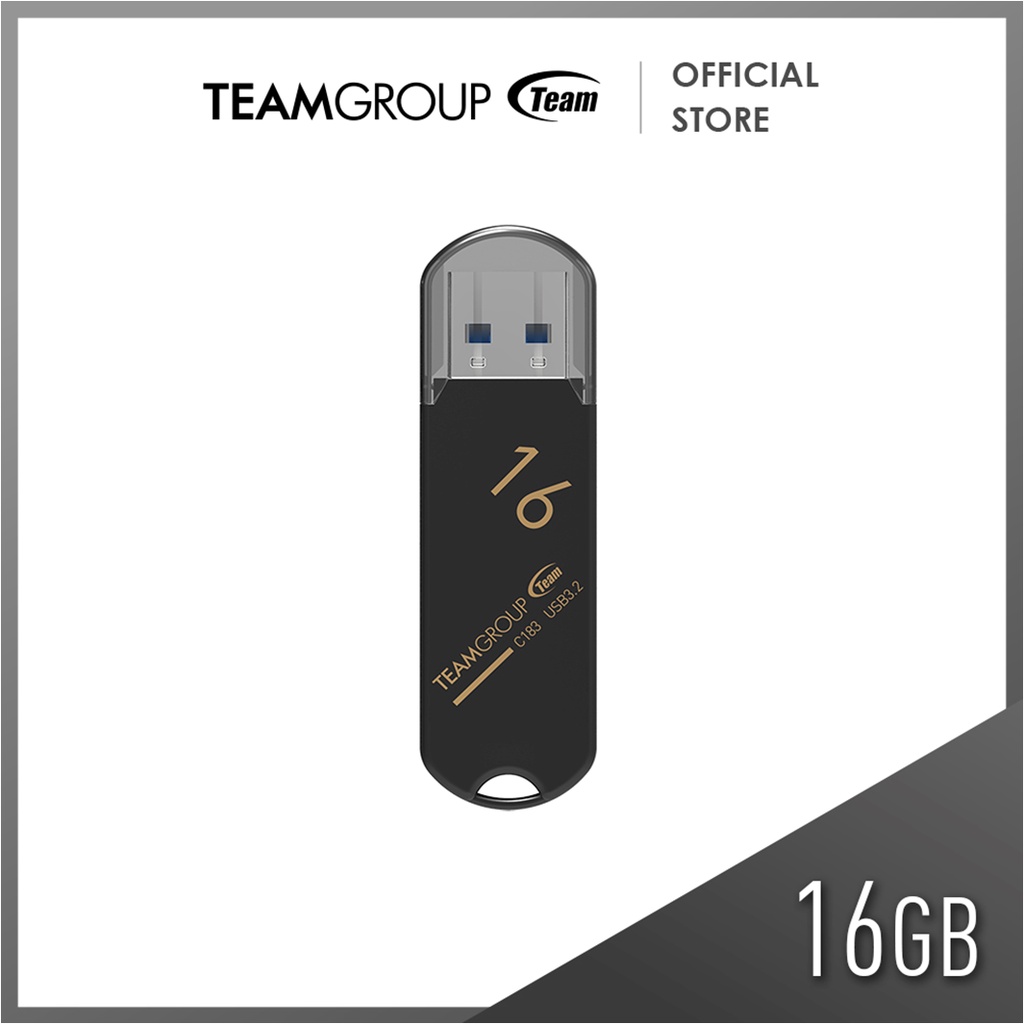 Jual TEAMGROUP C183 USB 3.0 FLASH DRIVE 16GB Black | Shopee Indonesia