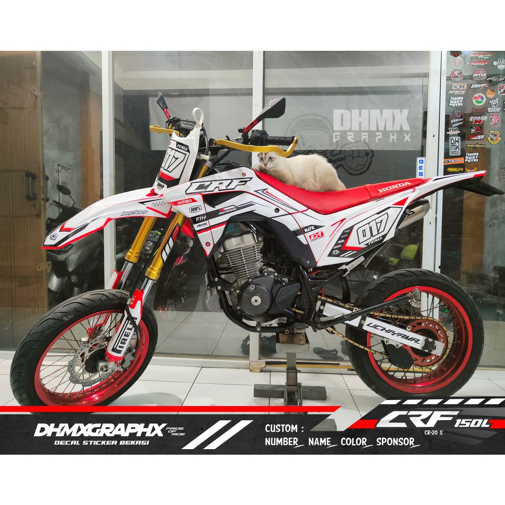 Jual DHMX Decal Sticker CRF 150L (CR-20 S) | Shopee Indonesia