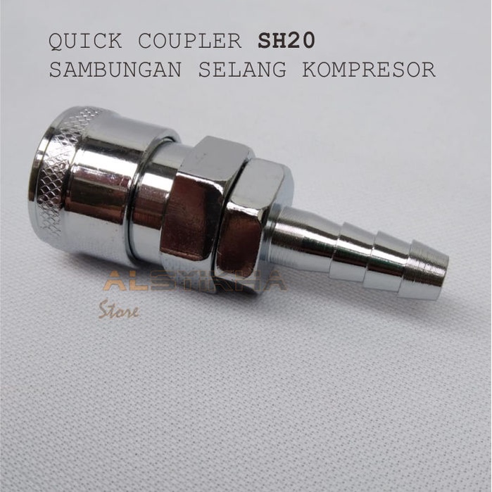 Jual Sambungan Selang Kompresor Angin Quick Coupler Adapter Plug Soket ...