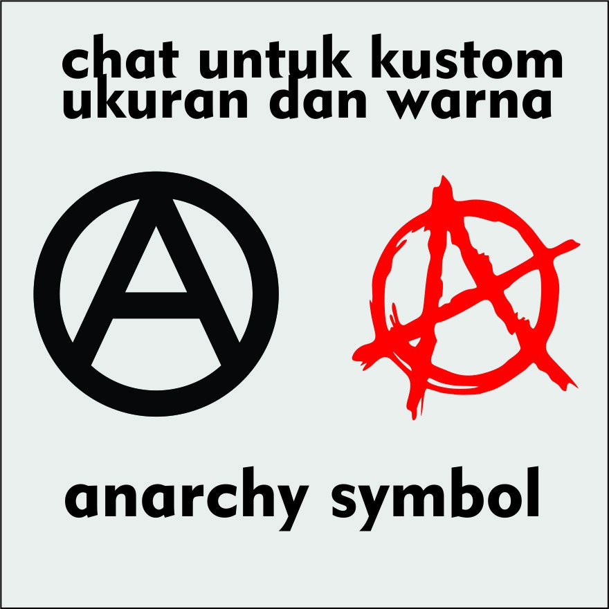 Jual stiker logo symbol anarchy / anarki | Shopee Indonesia