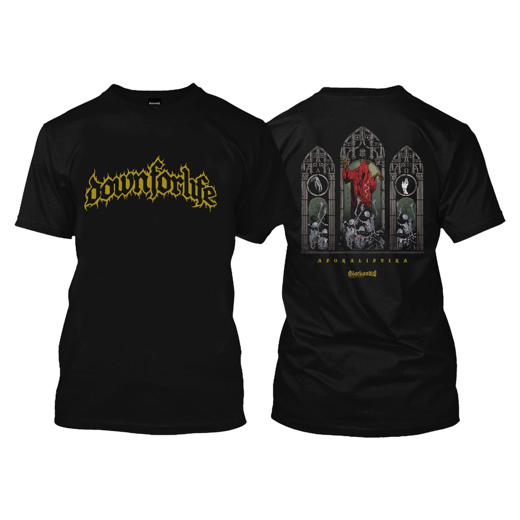 Jual KAOS BAND DOWN FOR LIFE - APOKALIPTIKA FRONT LOGO | Shopee Indonesia