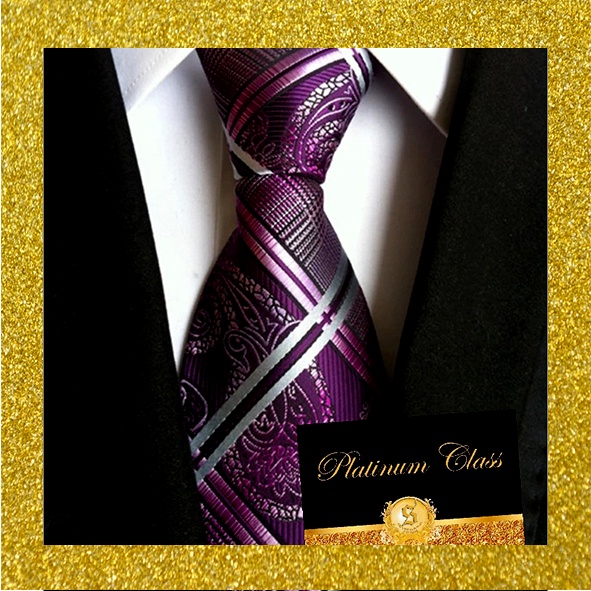 Jual dasi batik ungu kombinasi platinum class | Shopee Indonesia