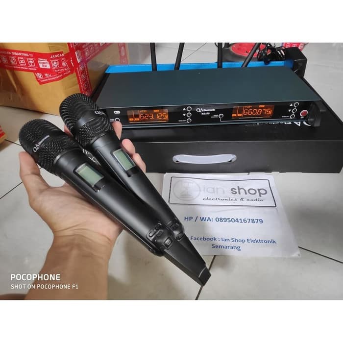 Jual Mic Wireless QA Electronic RDW KD370 KD 370 UHF Original 2 Mic ...