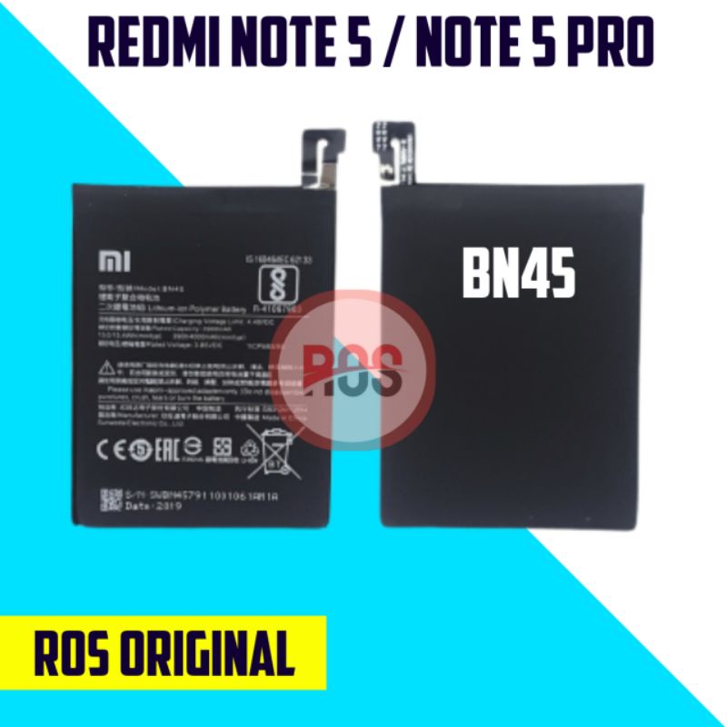 Jual Baterai Batre Battery Xiaomi Redmi Note 5/5 Pro /BN45 Original | Shopee Indonesia