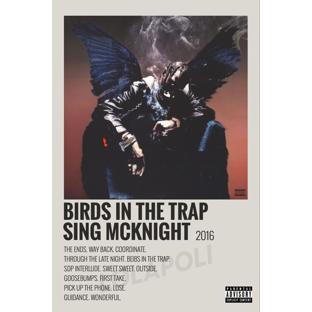 Jual Poster Cover Album Birds in The Trap Sing McKnight - Travis Scott ...