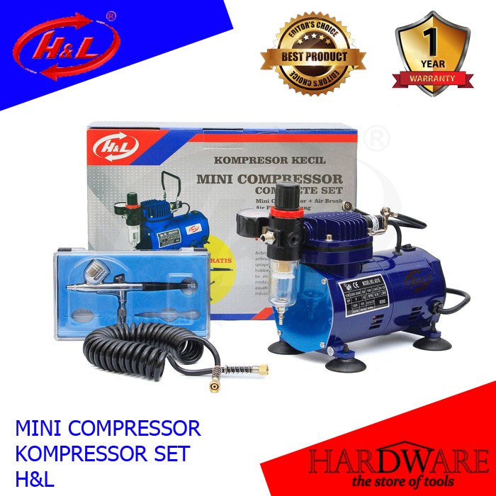 Jual HL Mini Kompresor Set + Air Brush | Shopee Indonesia