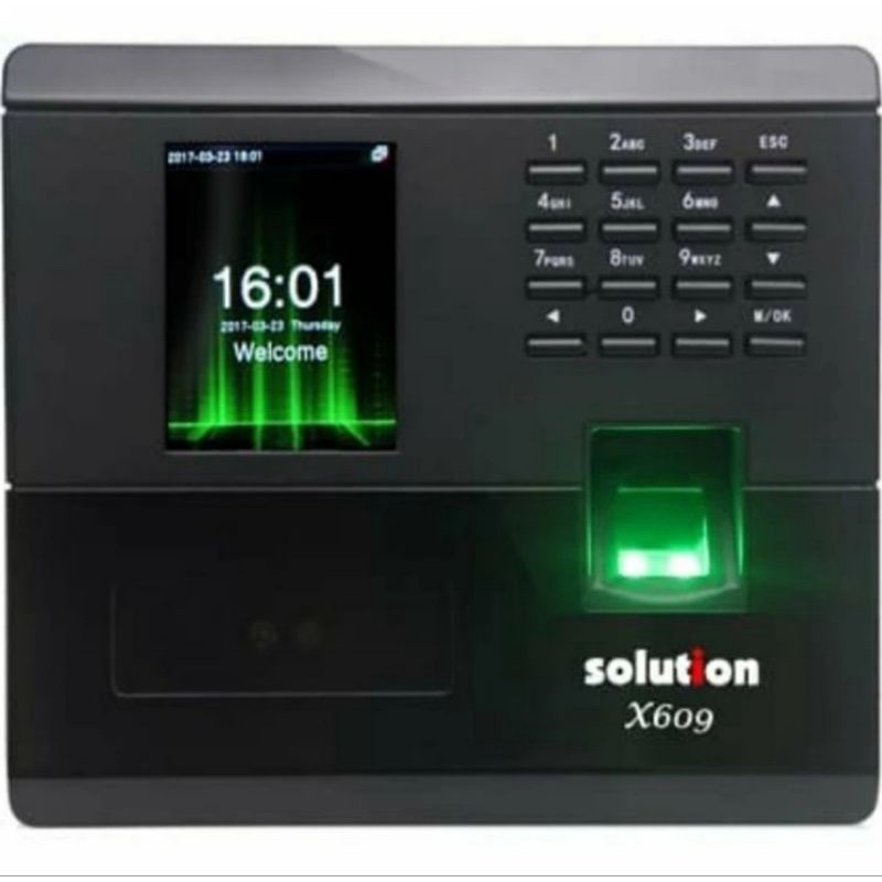 Jual Mesin Absensi SOLUTION X 609 - ABSEN SIDIK JARI & Wajah FINGER ...