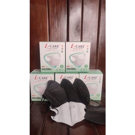 Jual MASKER DUKBIL I CARE 4 PLAY TEBAL PUTIH DAN HITAM DALAM PUTIH ...