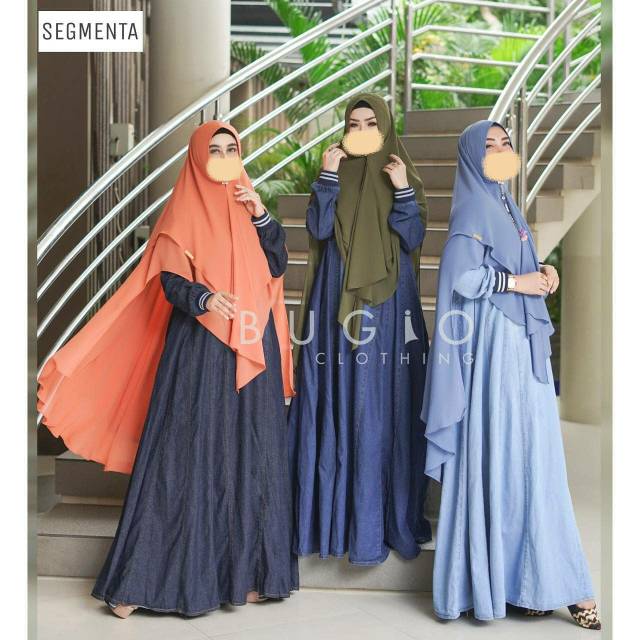 Jual Gamis Segmenta Denim by Bugio | Shopee Indonesia