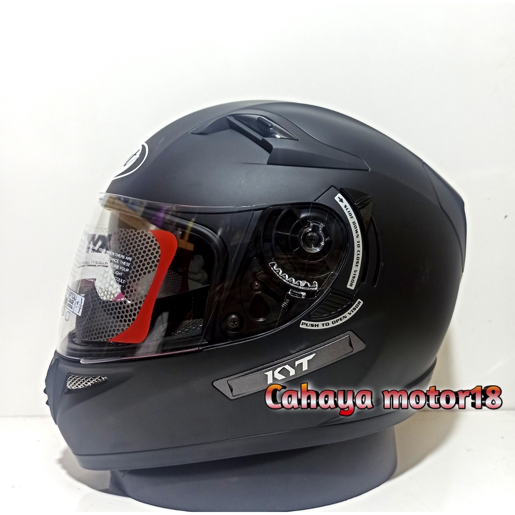 Jual Helm Kyt k2 rider black solid/hitam polos | Shopee Indonesia