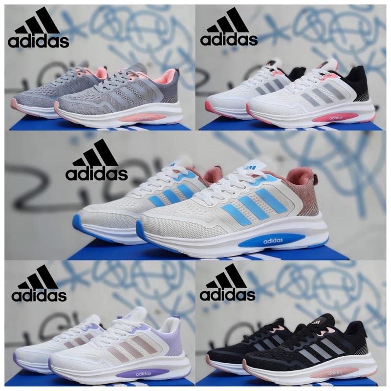 Jual SEPATU RUNNING WANITA ADIDAS IMPORT/SEPATU SENAM/SEPATU SANTAI ...