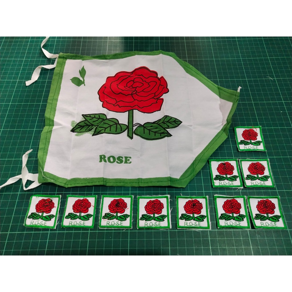 Jual TANDA REGU ROSE SET BENDERA PENGGALANG PUTRI PRAMUKA | Shopee ...