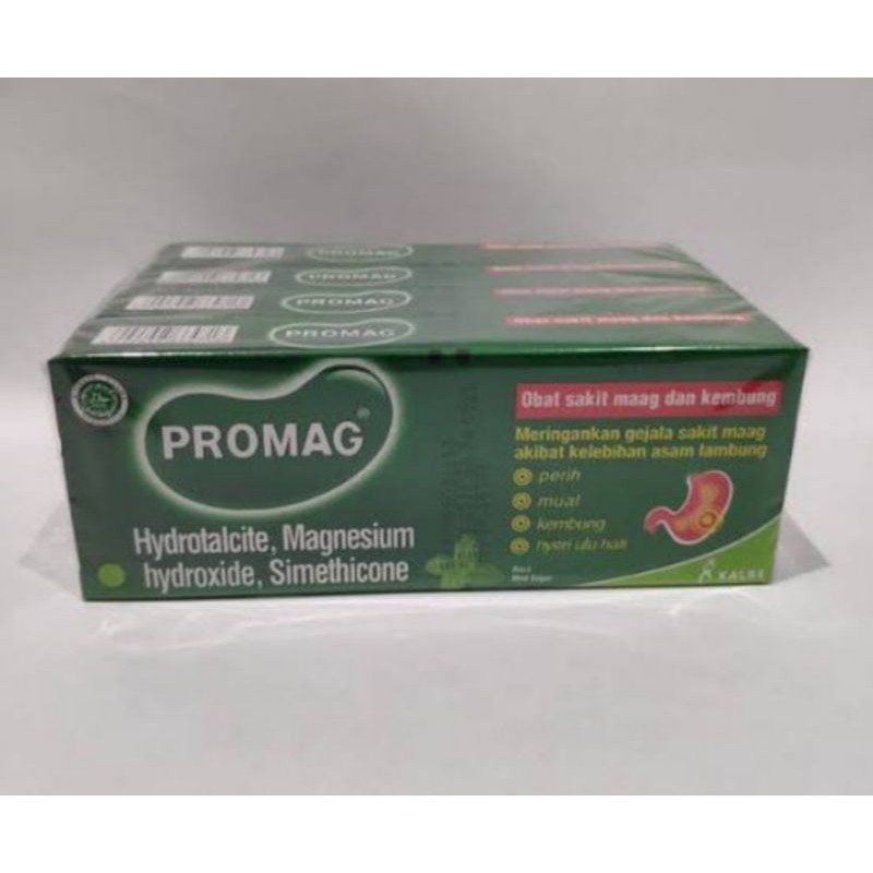 Jual OBAT KUNYAH MAAG PROMAG TABLET 1 SLOP ISI 4 BOX | Shopee Indonesia