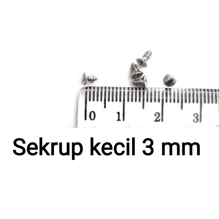 Jual sekrup skrup baut baud kecil mini 3mm (100 pcs) | Shopee Indonesia