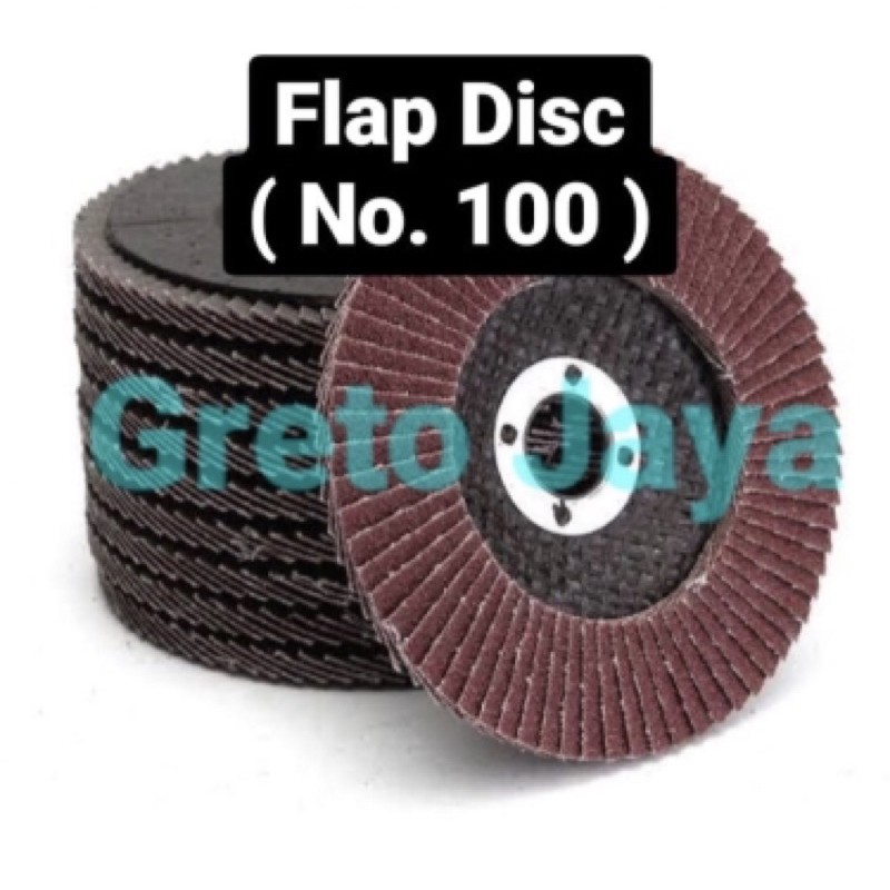Jual ( No 100 ) Flap Disc Disk Amplas Grid Grit Tumpuk Susun Flapdisc 4 ...