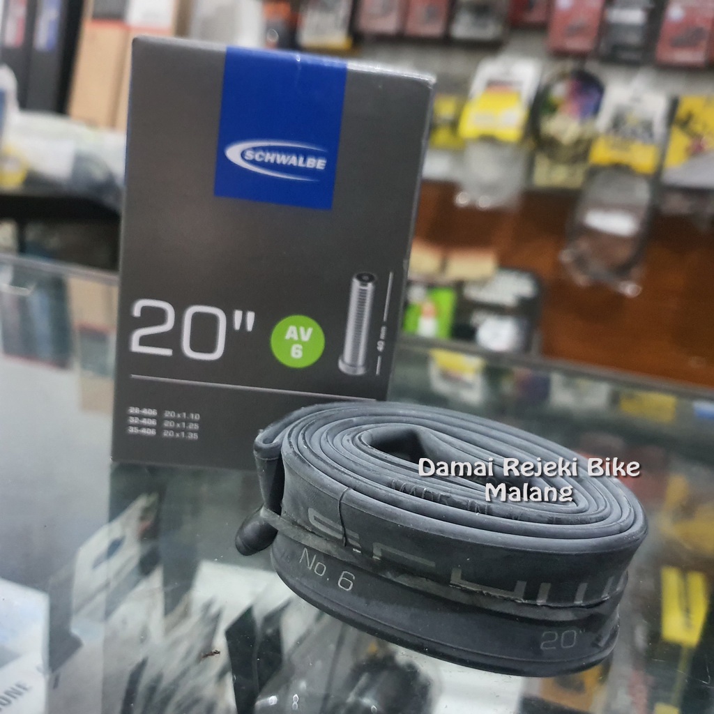 Jual Ban dalam Schwalbe 20" ETRTO 406 untuk 20x1.10-1.50 AV6 SV6 | Shopee Indonesia