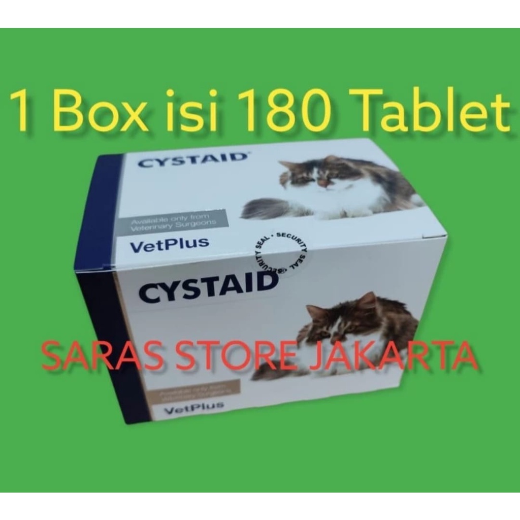 Jual Cystaid VetPlus obat saluran kantung kemih kucing -Per Box (180s ...