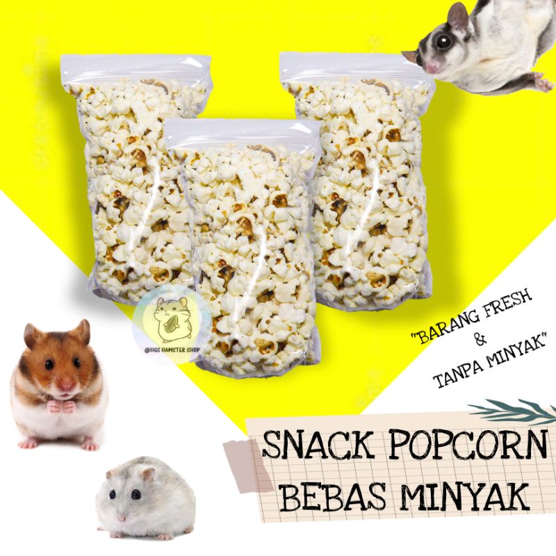 Jual Popcorn Hamster, Sugar Glider 100% Bebas Minyak | Snack Hamster | Shopee Indonesia